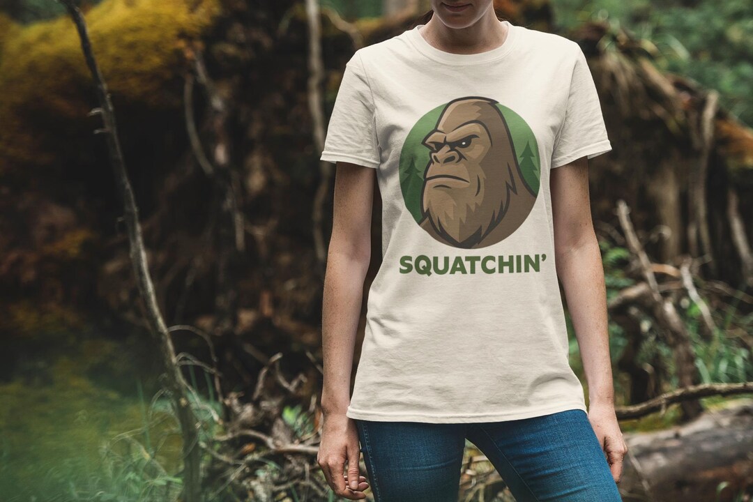 Squatchin' T-shirt – Funny Bigfoot Tee for Cryptid Lovers | Heavyweight ...