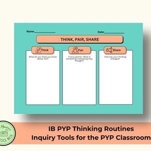 IB PYP Thinking Routines Digital File Pdf - Inquiry Tools for the PYP ...