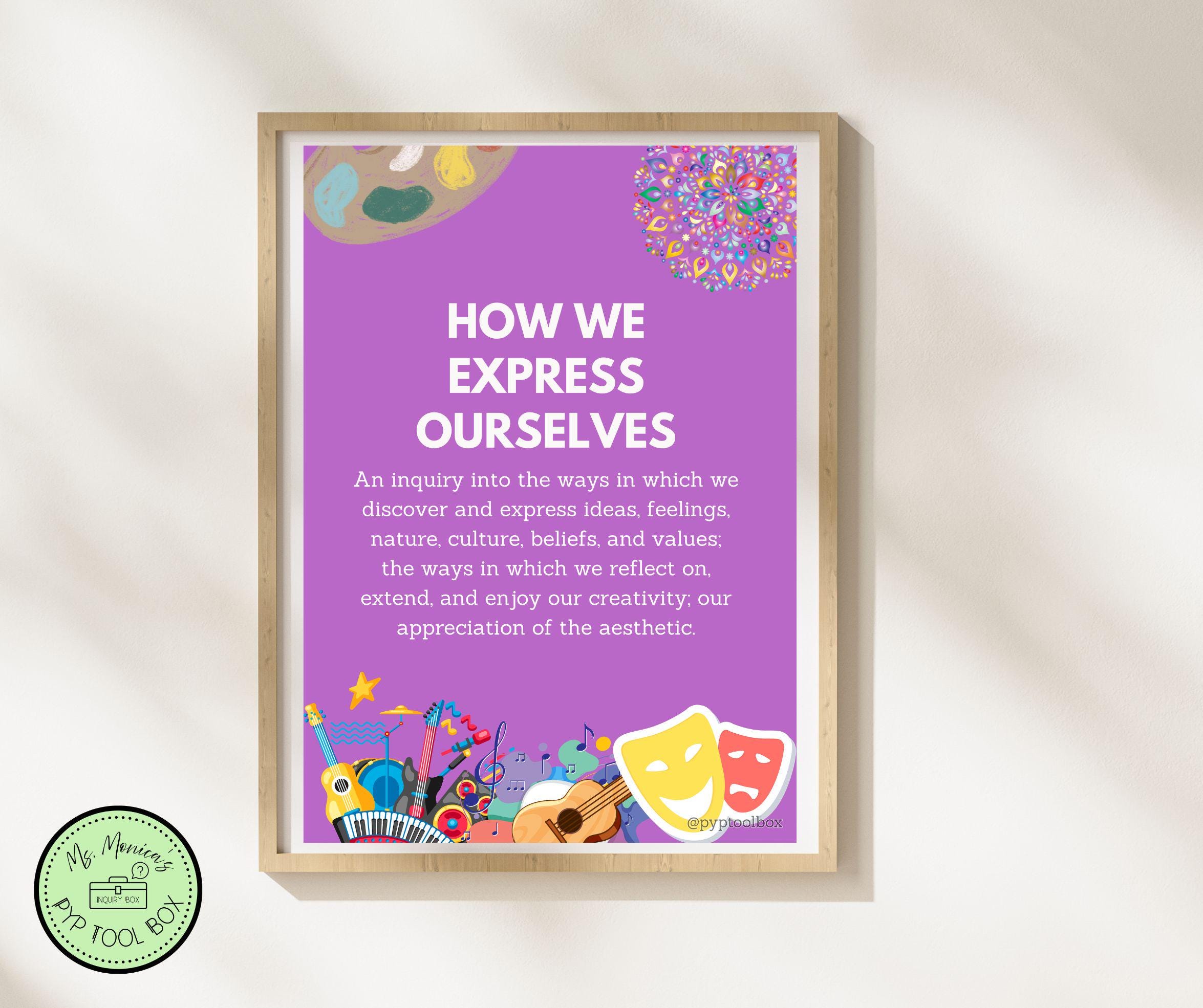 IB PYP Transdisciplinary Themes Poster – Colorful, Easy-to-read ...