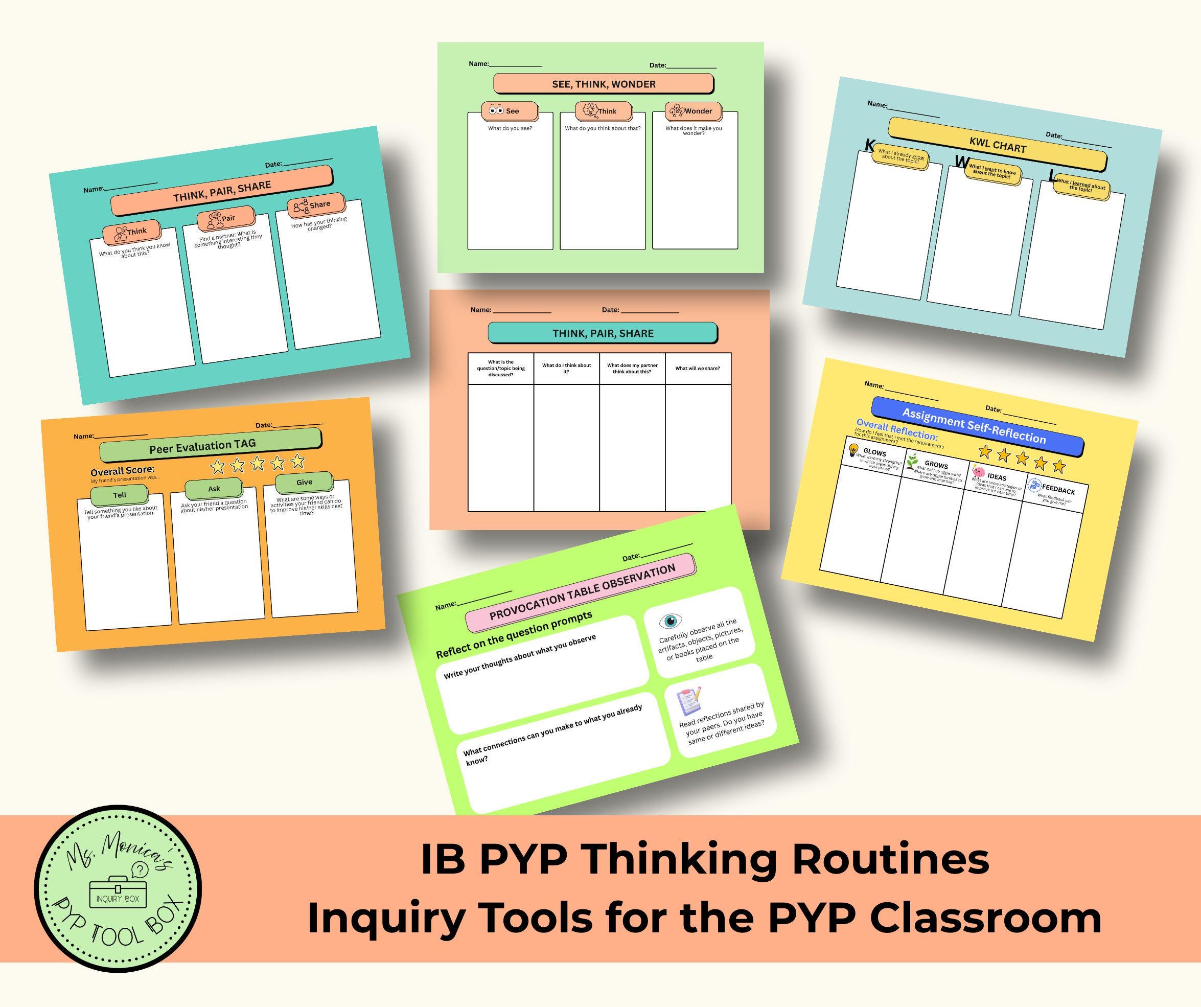 IB PYP Thinking Routines Digital File Pdf - Inquiry Tools for the PYP ...