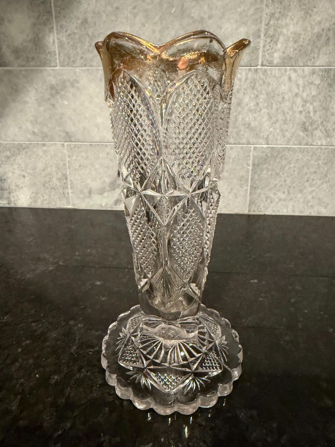 EAPG Bud Vase, U.S. Glass Company Around 1896 - Etsy