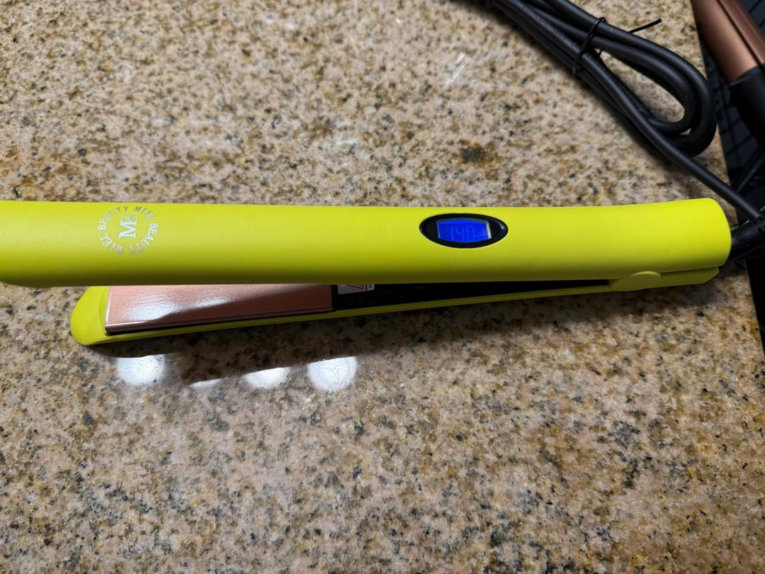 Miel Beauty Professional Hair Straightener & Curling Brand New YELLOW ...