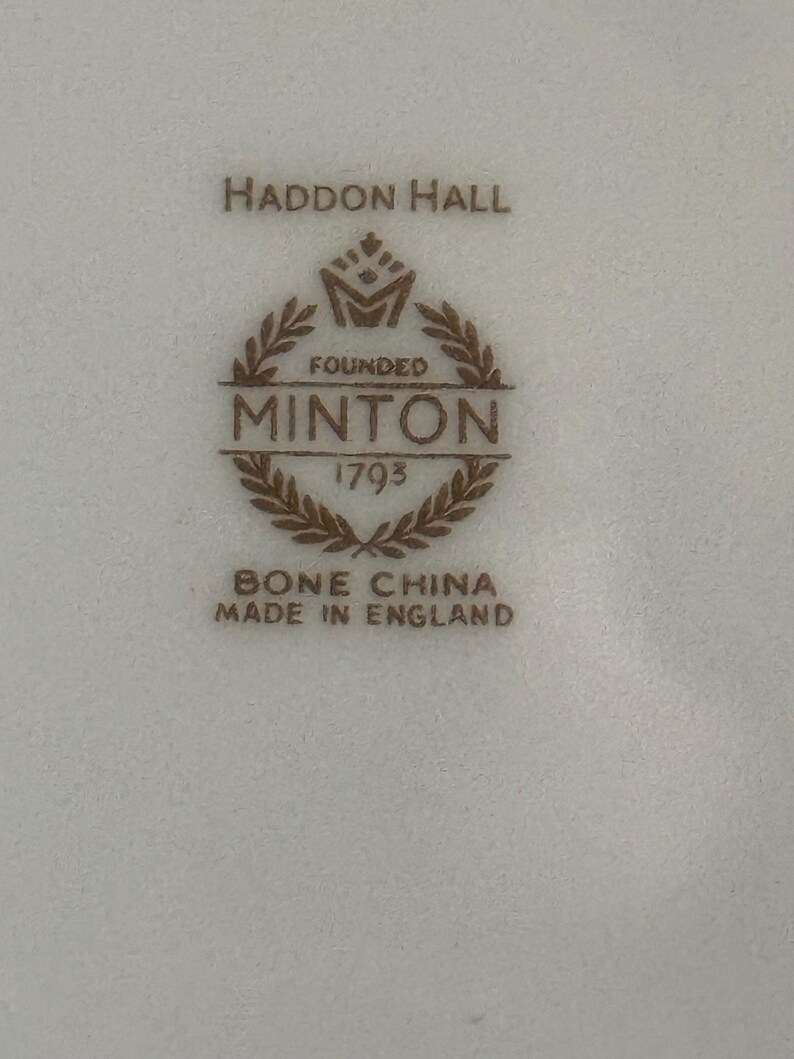 Minton Haddon Hall Fine Bone China Trinket Dish With a Floral Pattern ...