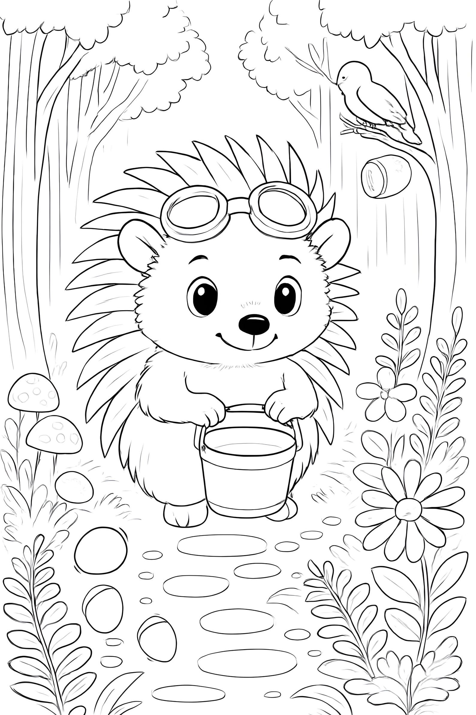Cute Animal Coloring Pages – 17 Printable Floral Designs for Adults ...