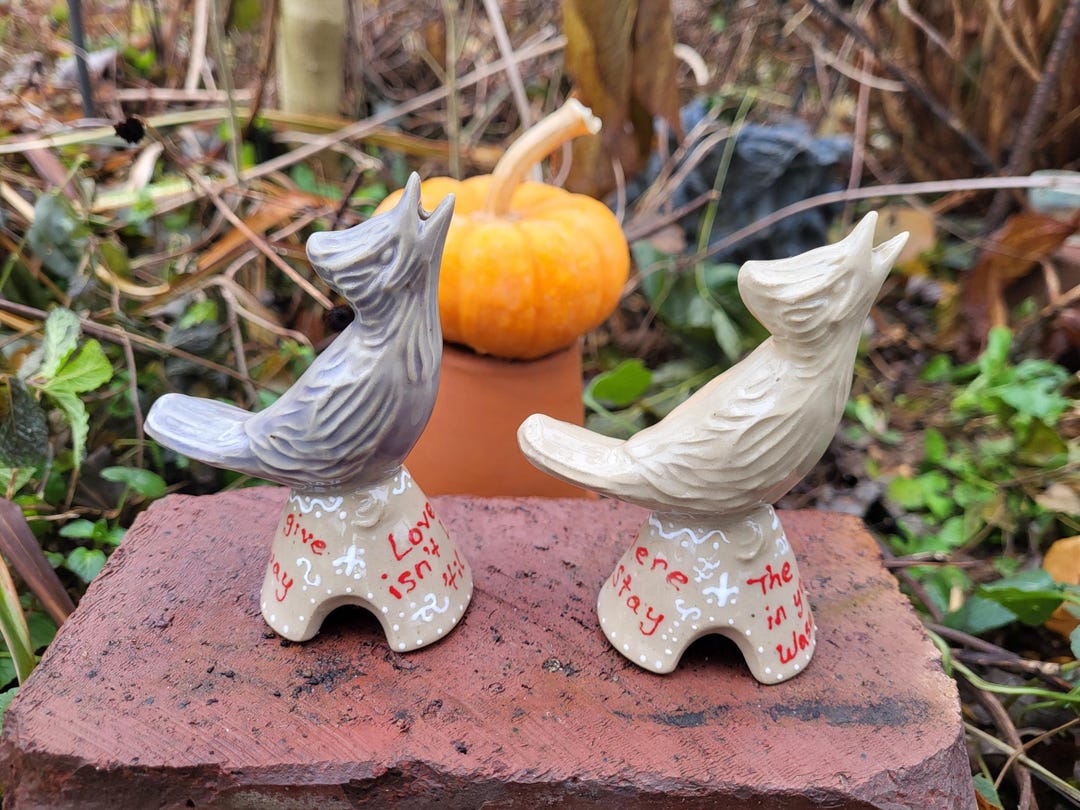 Pie Bird Set of 2 Ceramic Kiln Fired Stoneware Pie Bird Pie Birds ...