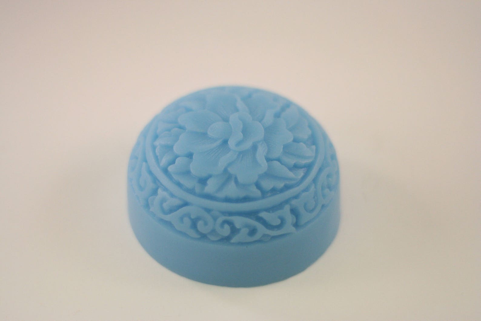 Large Round Flower Soap Glycerin Soap Scented in Jasmine - Etsy