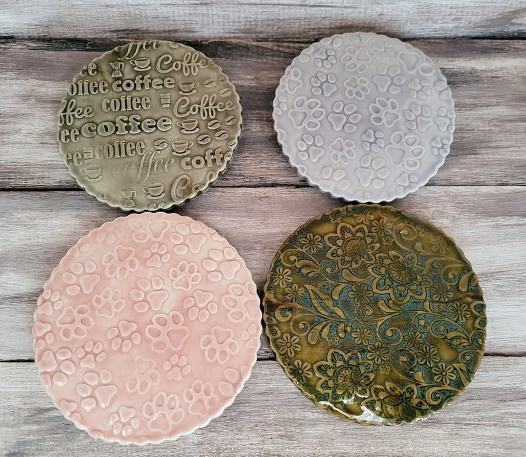 Mug Toppers Ceramic Clay Topper to Keep Your Coffee Warm Hot Tea Paper ...