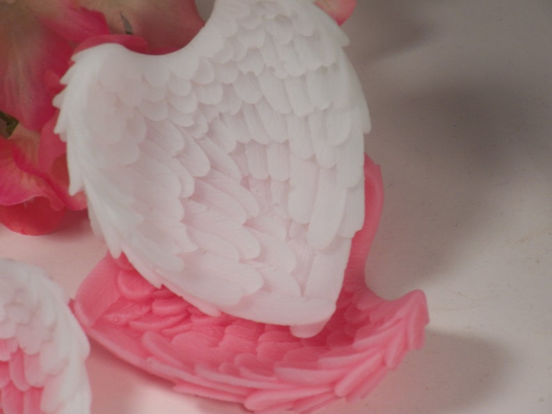Angel wings soap heart wings soap valentine feathers baby love | Etsy
