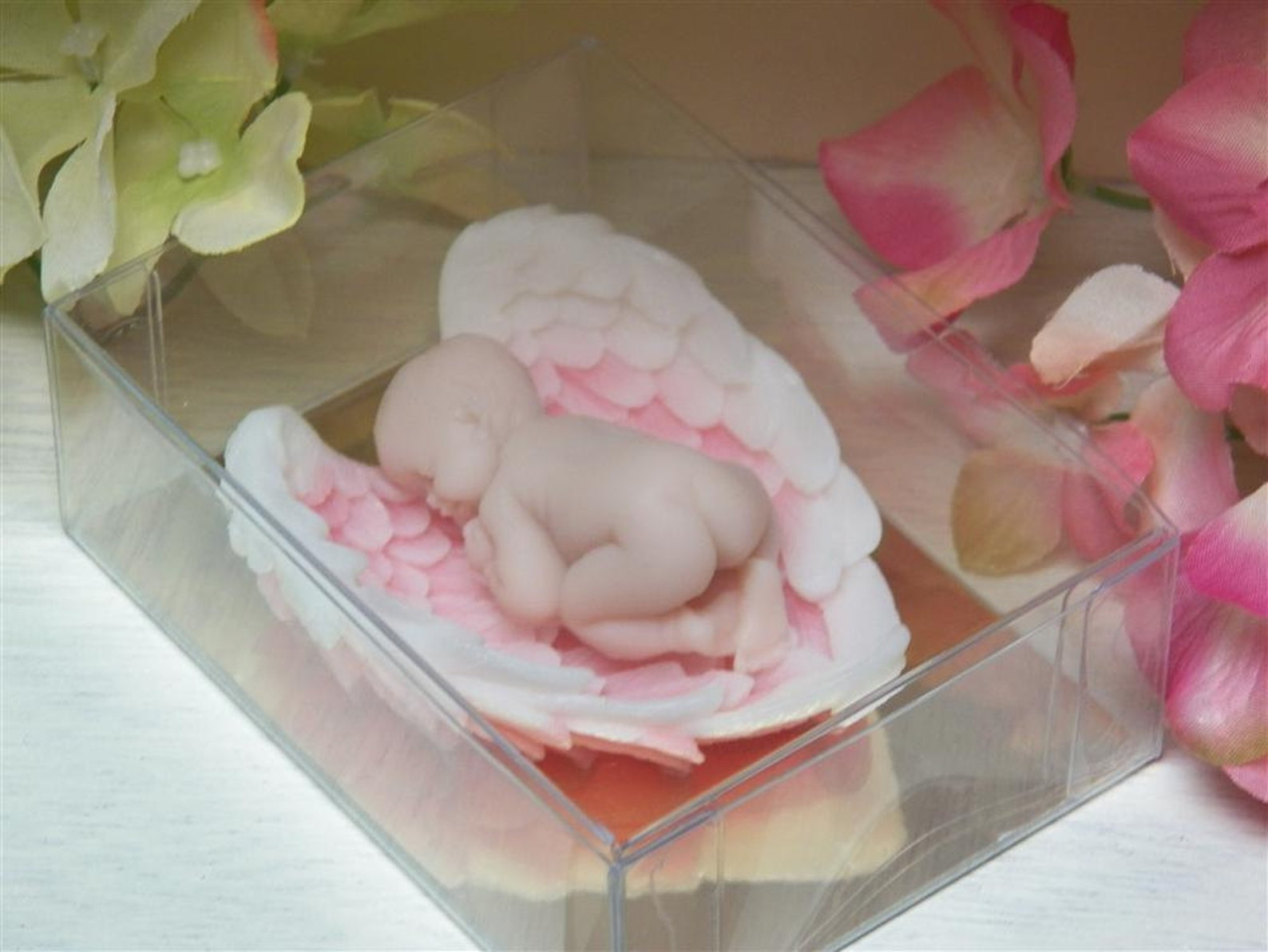 Sleeping Baby in Angel Wings Soap New Born Baby Gift Boxed - Etsy