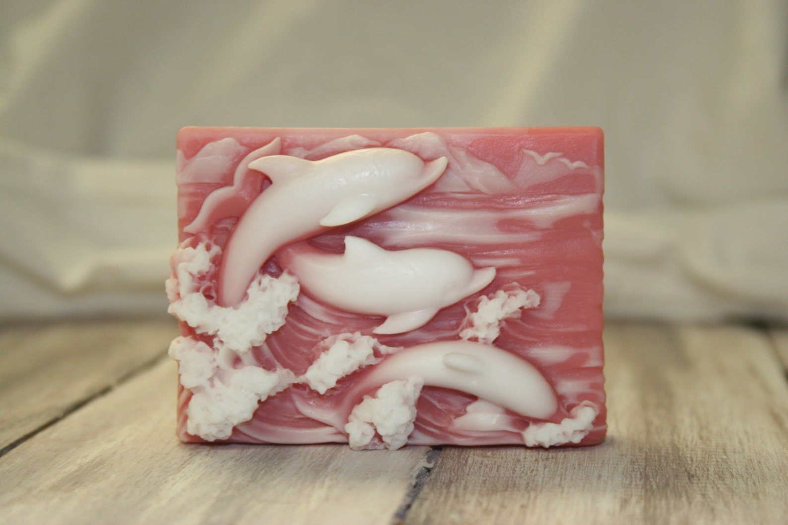Dolphin Soap Ocean Scene Scent in Magnolia Dolphin Sea Life - Etsy