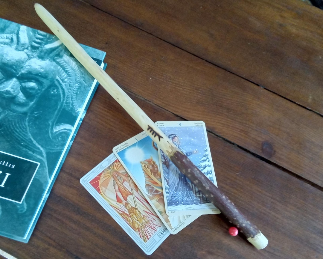Hazel Wand, Magic Wand, Witchcraft Wand, Wand Perfect for Rituals and ...