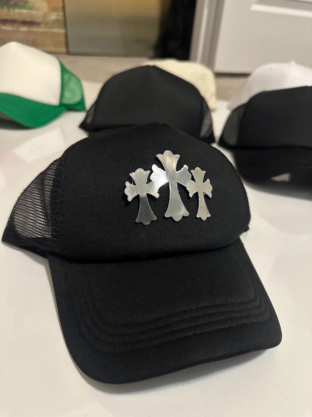 Cross Snapback Cap: Polished Stainless Steel Logo - Etsy