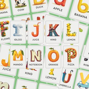 Alphabet Memory Cards for Kids – Uppercase and Lowercase Letters – ABC ...