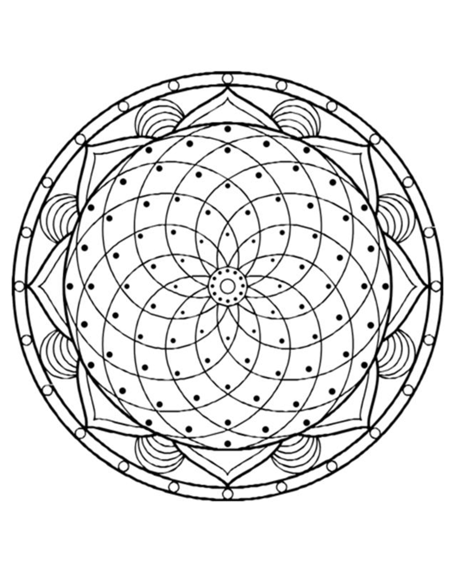 30 Printable Mandalas | Digital Mandala Coloring Book for Adults ...