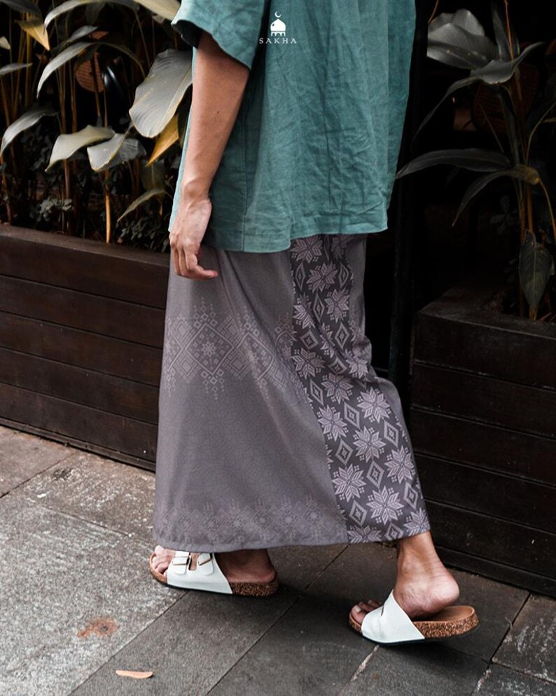 Printed Men's Sarong, Polycotton Batik, Islamic Prayer Wrap - Etsy