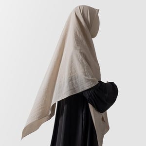 Modest Large Square Hijab, Flowy Lightweight Veil, Muslim Head Cover ...