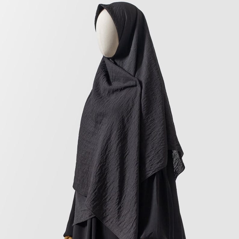 Modest Large Square Hijab, Flowy Lightweight Veil, Muslim Head Cover ...