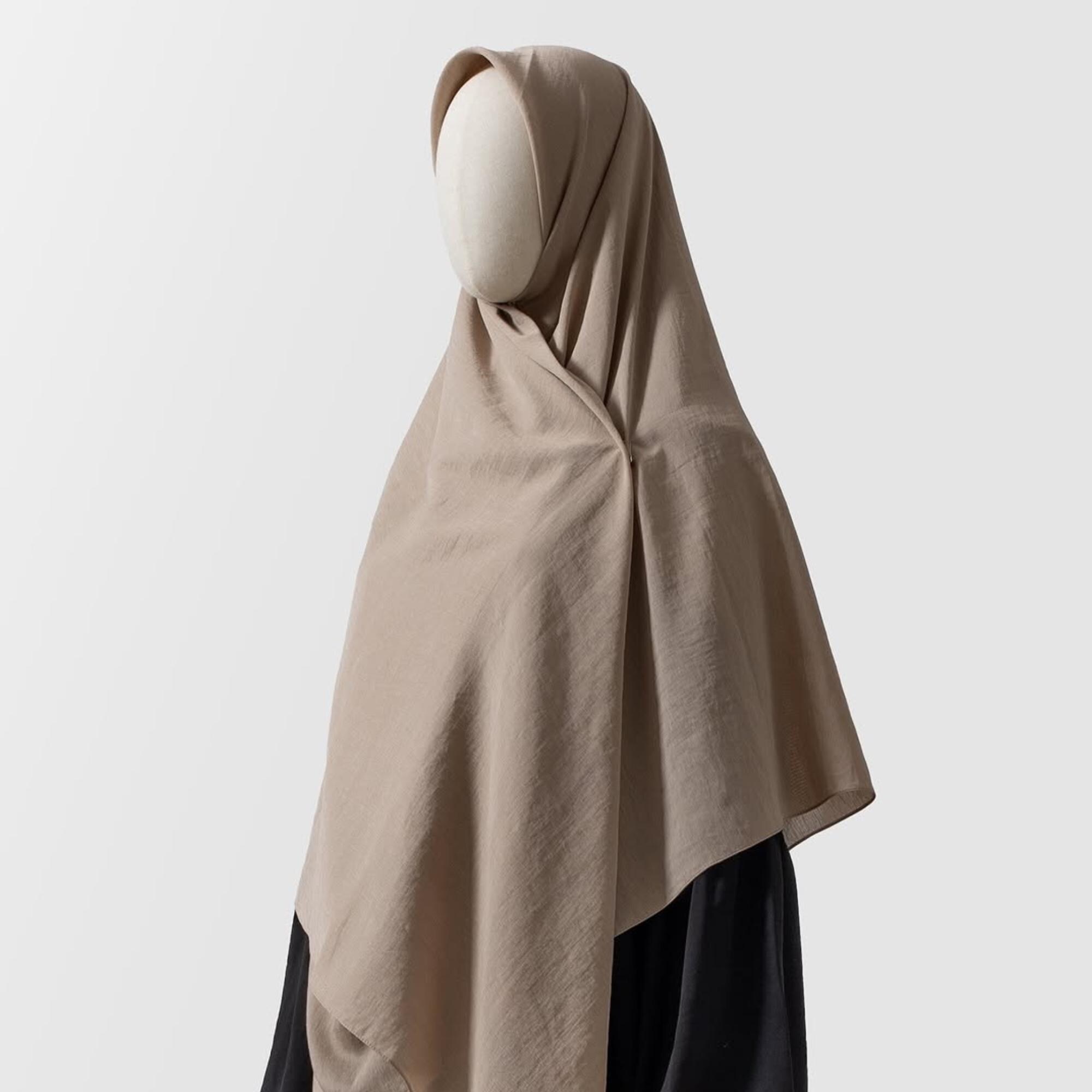 Modest Large Square Hijab, Flowy Lightweight Veil, Muslim Head Cover ...