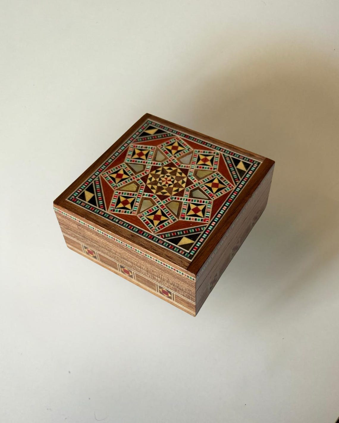 A Square Mosaic Box Handmade in Damascus With Precision and Soul. - Etsy