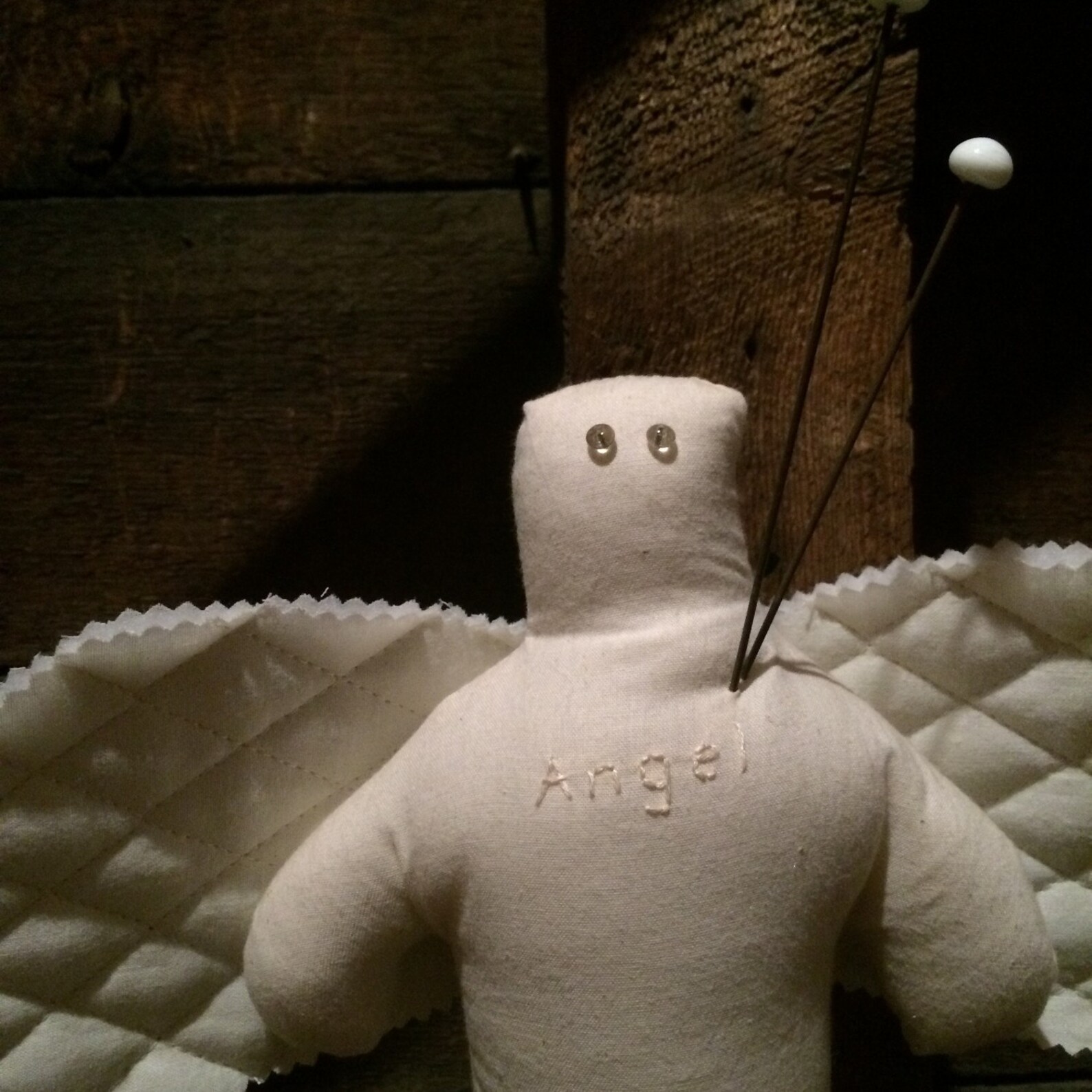 Angel voodoo doll fiber art sculpture | Etsy