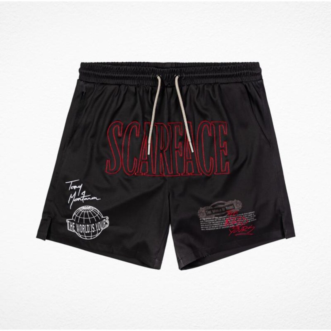 Scarface Shorts Little Friend Black - Etsy