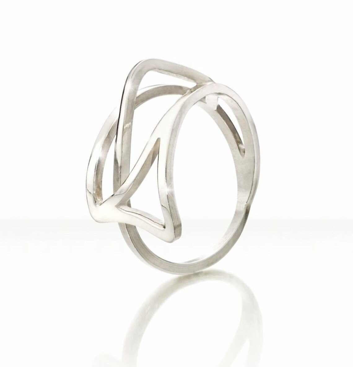 Linear Ring, Sterling Silver Ring, Custom Ring, Minimalist Jewelry - Etsy