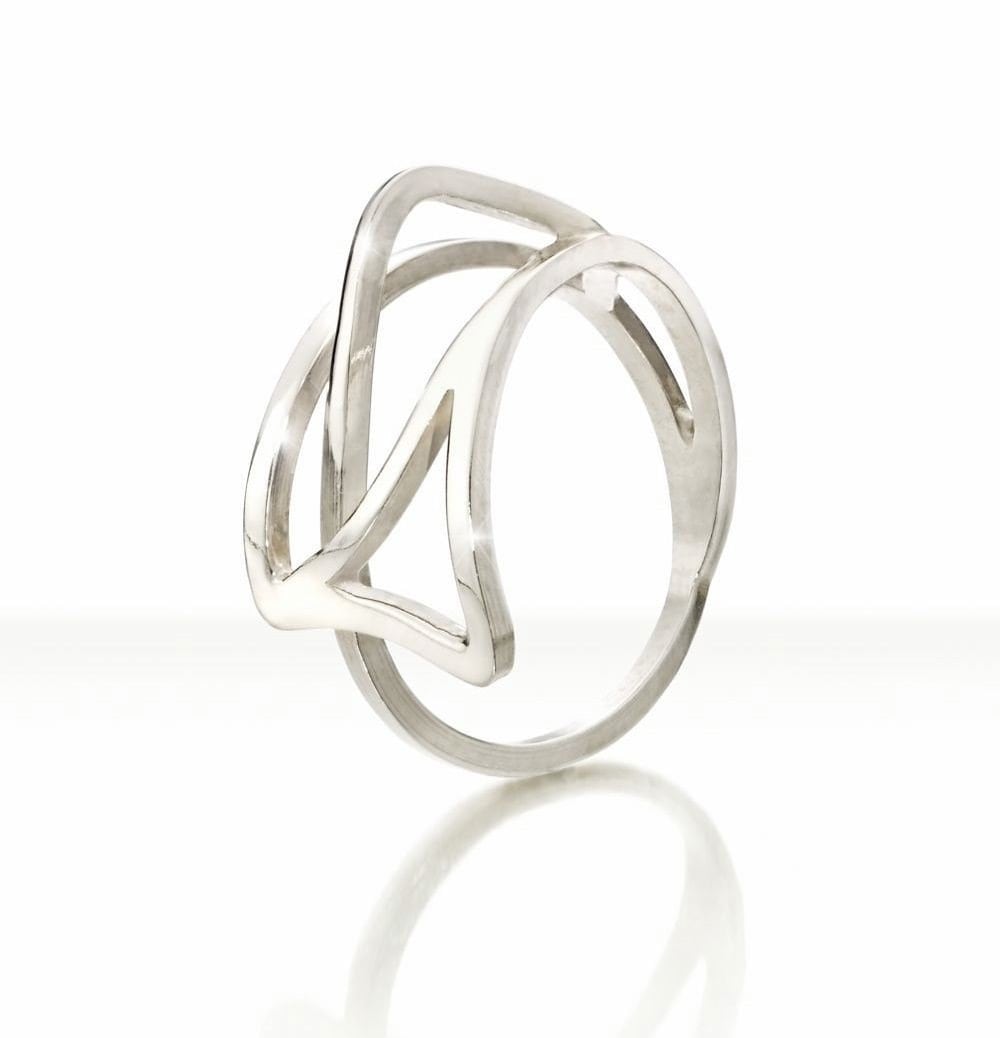 Linear Ring, Sterling Silver Ring, Custom Ring, Minimalist Jewelry - Etsy
