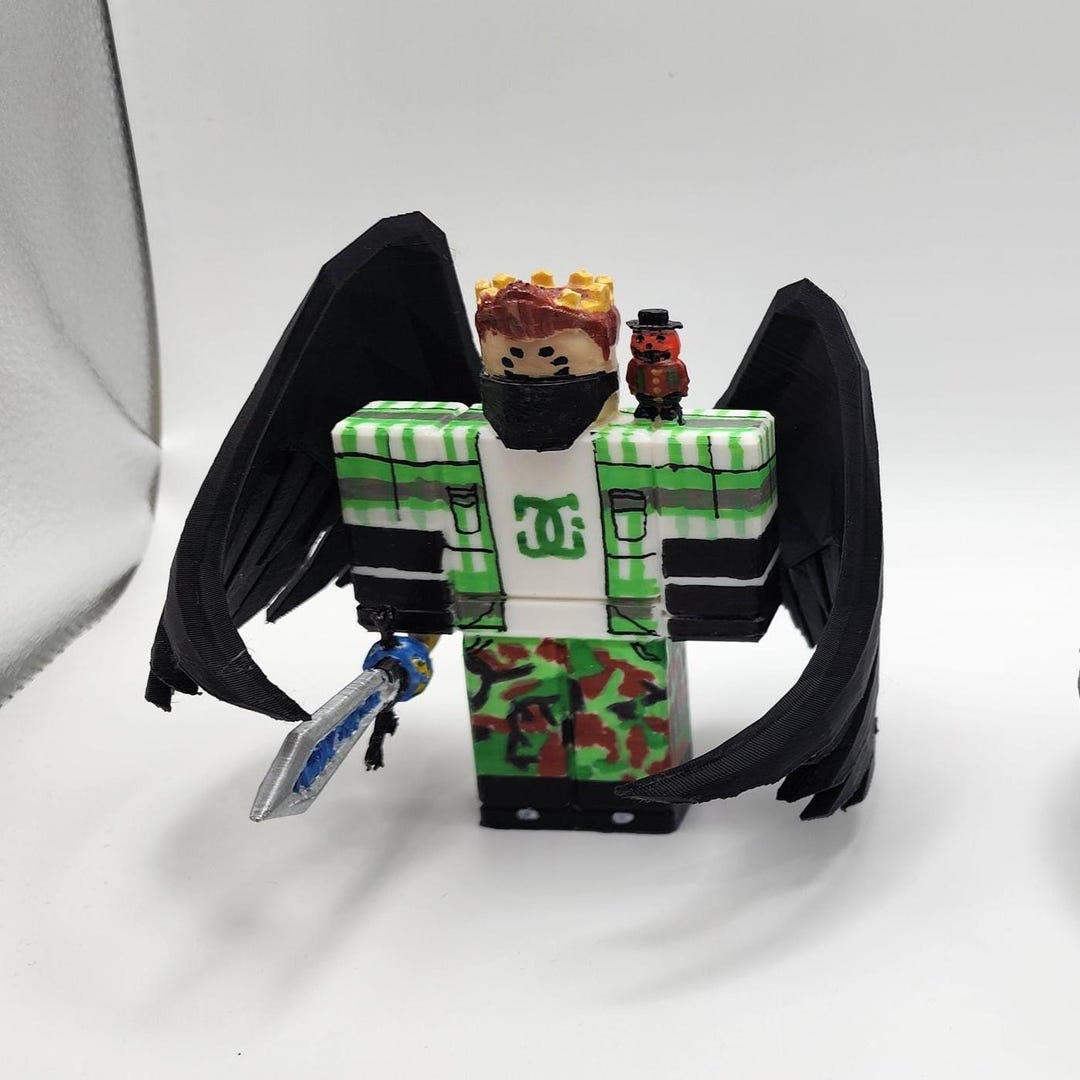 Custom Roblox Avatar Character Keychain and Mini Figure - Etsy