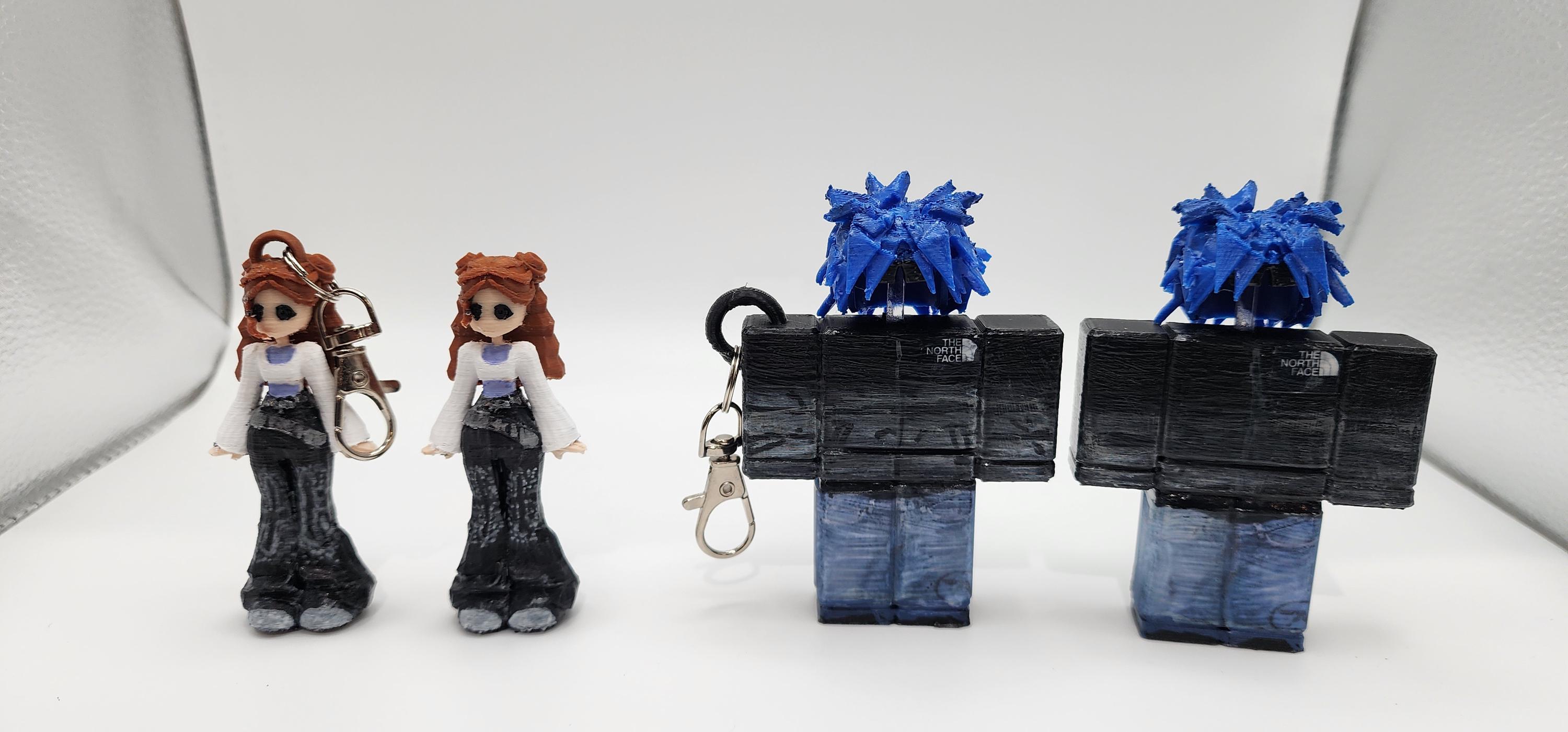 Custom Roblox Avatar Character Keychain and Mini Figure - Etsy