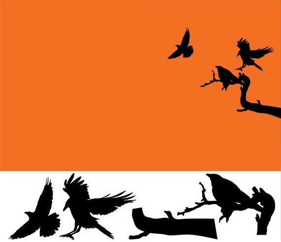 Items similar to Crow Decals on Etsy