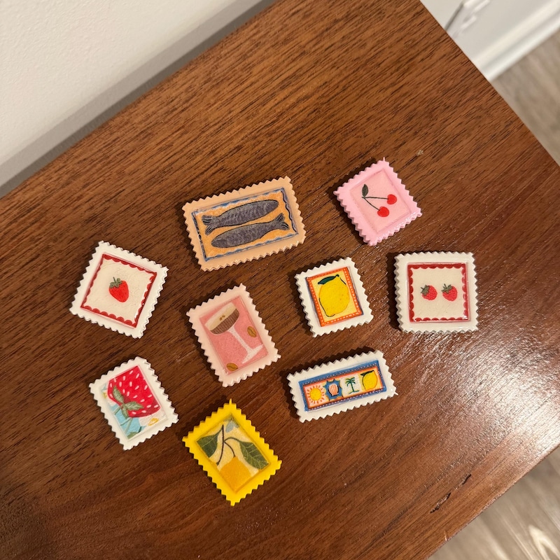 Stamp Fridge Magnet Set - Etsy