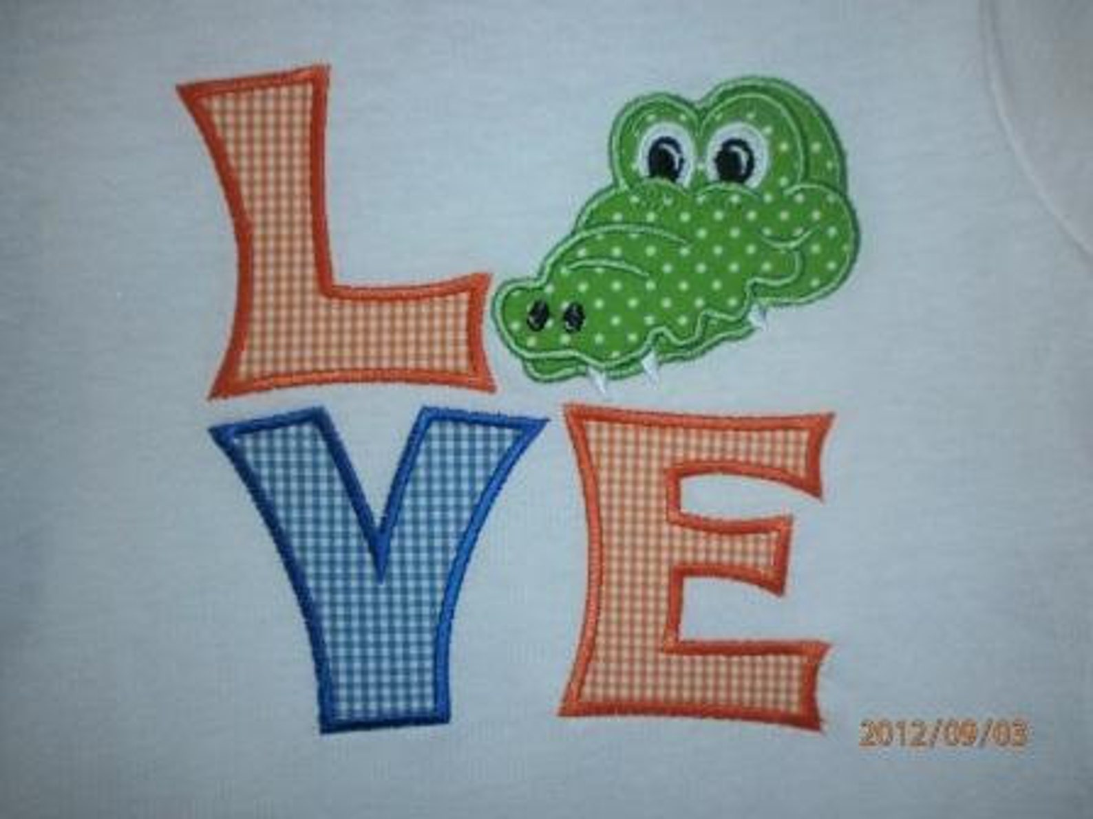 Gator Applique Embroidered T-shirt Children's Florida | Etsy