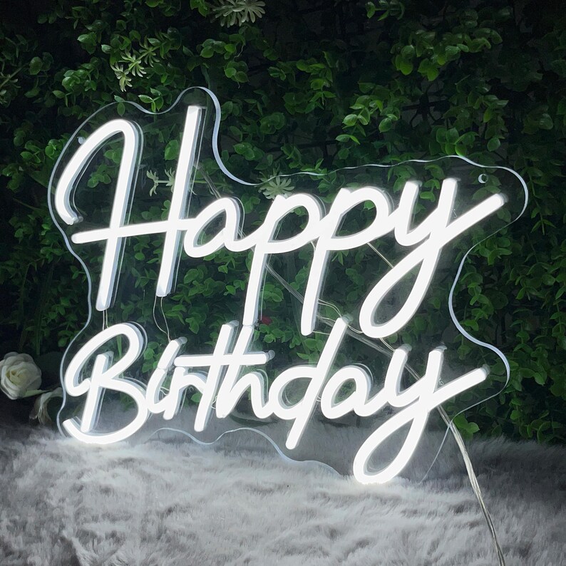 Happy Birthday Neon Sign,led Neon Light for Birthday Party,sign 16th ...