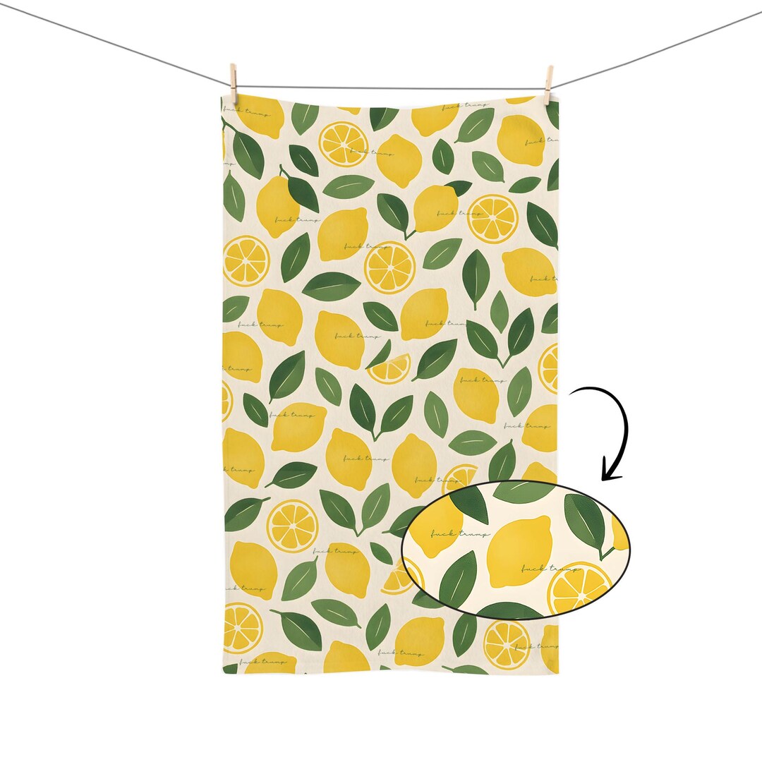 When Life Gives You Lemons Blame Trump Hand Towel, Anti Trump Kitchen ...