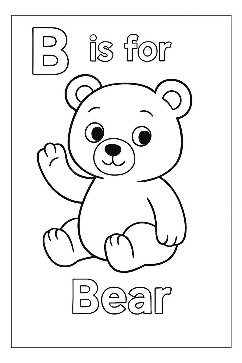 A-Z Animal Alphabet Colouring Book | ABC Coloring Pages for Kids ...