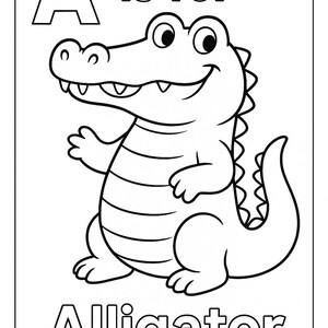 A-Z Animal Alphabet Colouring Book | ABC Coloring Pages for Kids ...