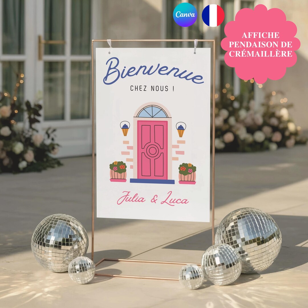 Welcome to Our Housewarming Poster, A3 Welcome Sign, Modern Design ...