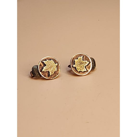 100+ Yr Old Antique Maple Leaf 10k Yellow Gold & Copp… - Gem