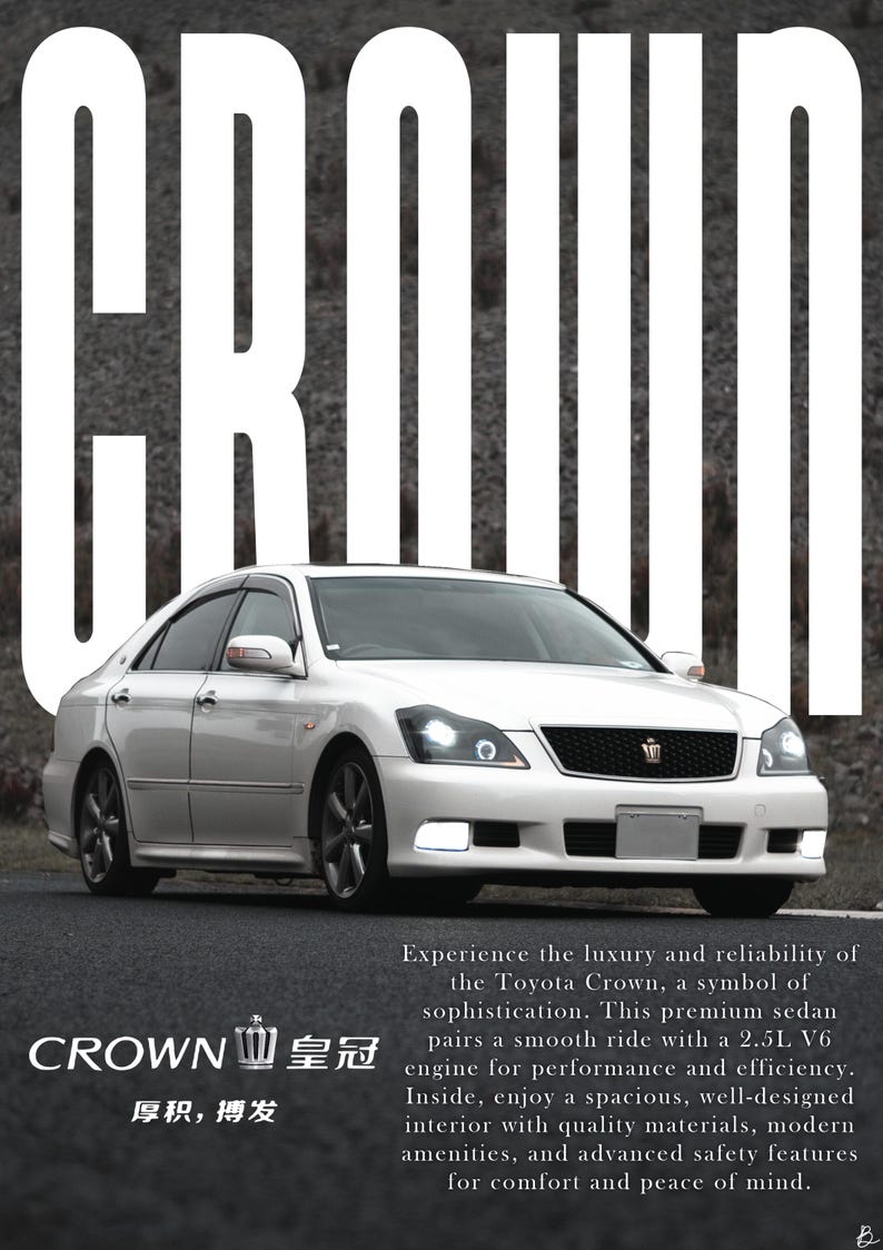 Toyota Crown Poster - Etsy