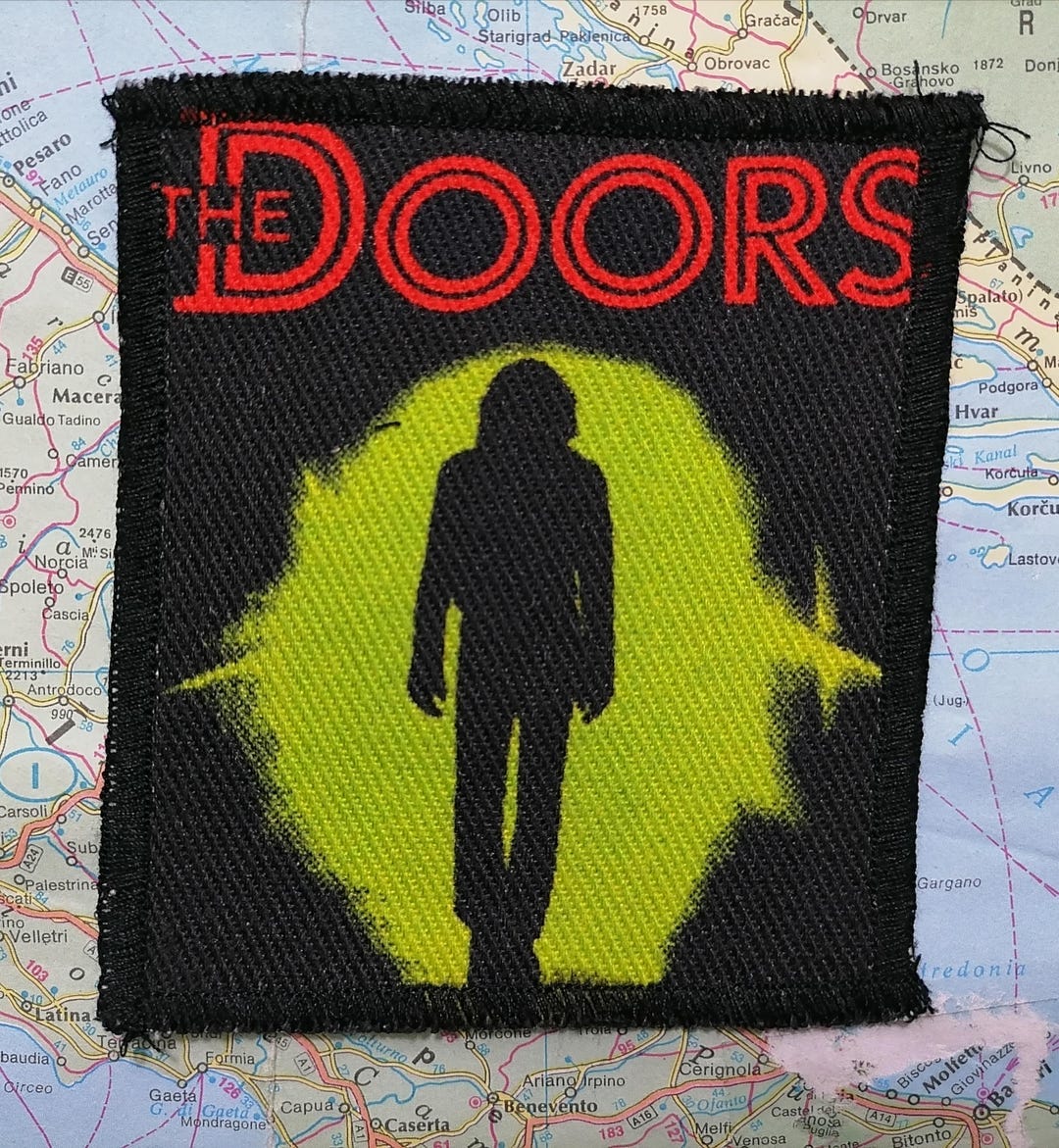 THE DOORS Jim Morrison - Rare Vintage Embroidered Patch From the 80s, Unused, Razamataz Made in ...