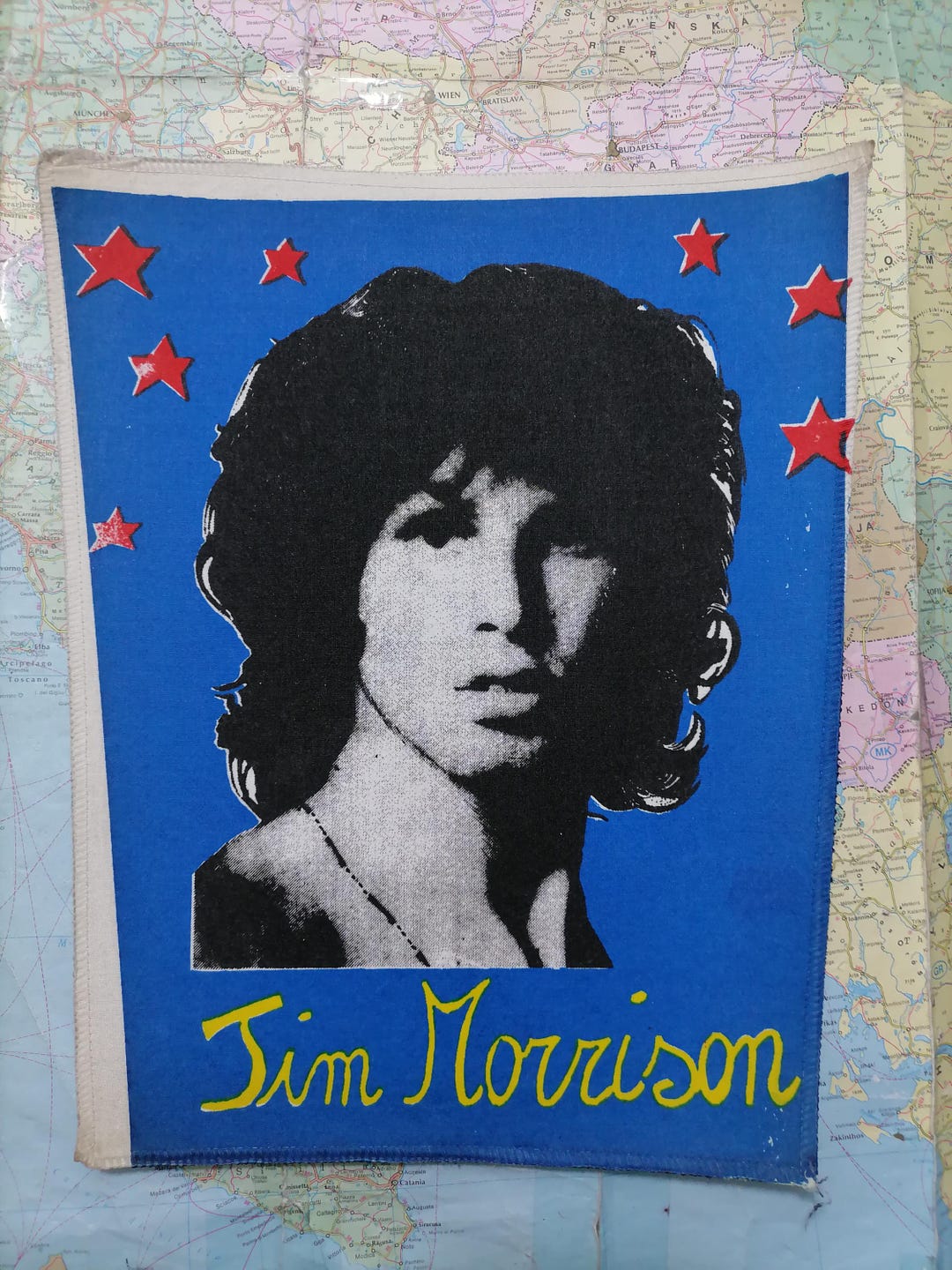 JIM MORRISON the Doors - Rare Vintage Original Backpatch for Jacket ...