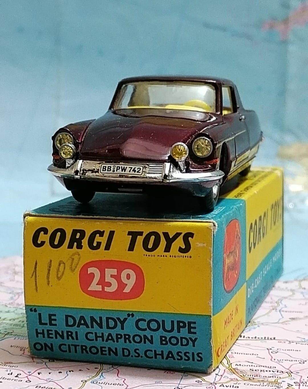 CITROEN Le Dandy Henri Chapron on DS Chassis, Vintage Diecast 1:43 ...