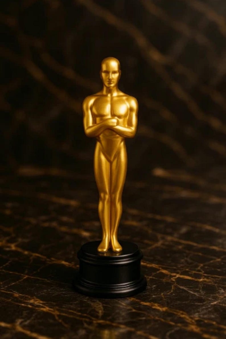 Replica Academy Award Oscar Statuette Gold Film Award Prop - Etsy