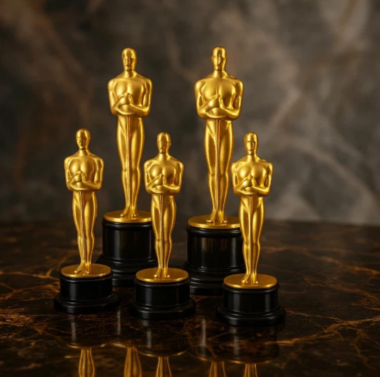 Replica Academy Award Oscar Statuette Gold Film Award Prop - Etsy