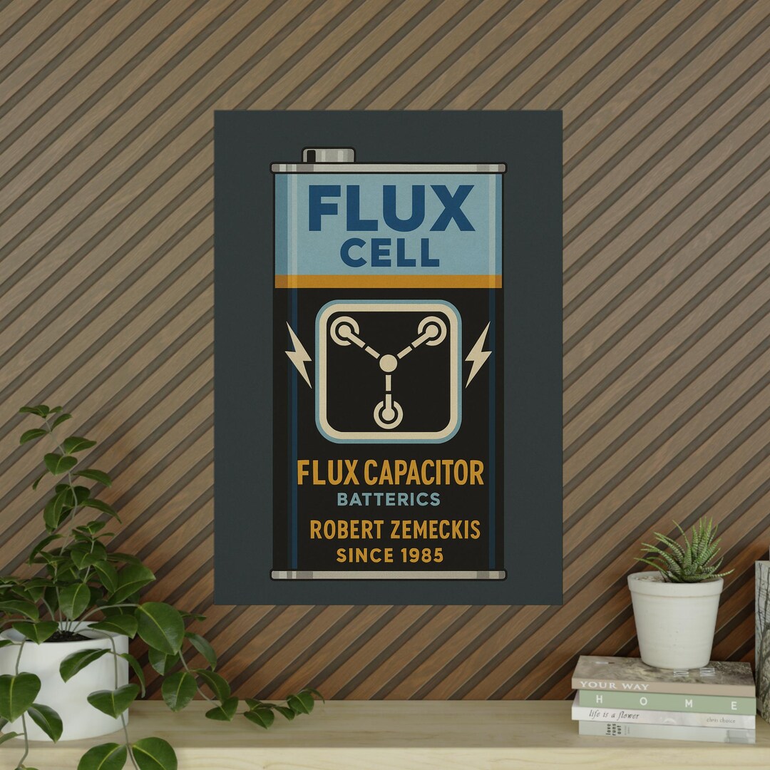 Retro Flux Capacitor Poster, Vintage Art Print, Home Decor Wall Art ...