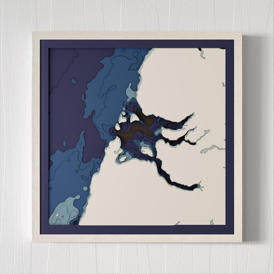 3D Map of Corner Brook, Bay of Islands, NL, CAN - Etsy