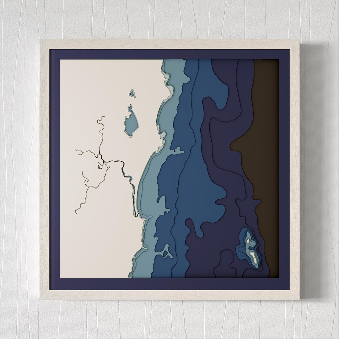 3D Map of Wooli, NSW, AUS - Etsy