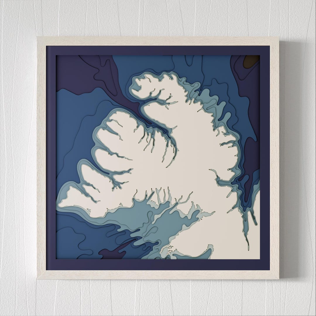 3D Map of Westfjords, Iceland - Etsy