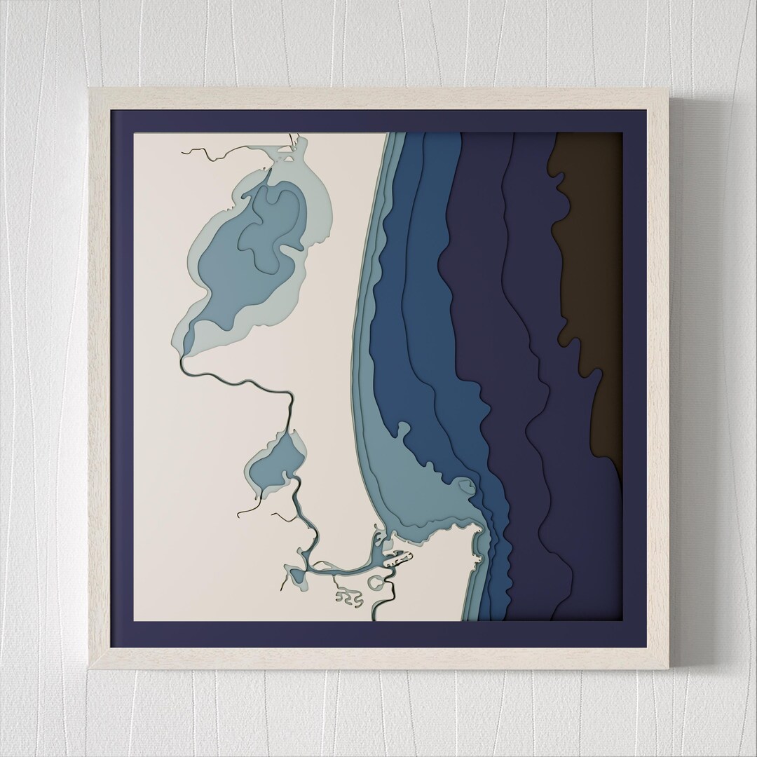 3D Map of Noosa North Shore, QLD, AUS - Etsy Canada