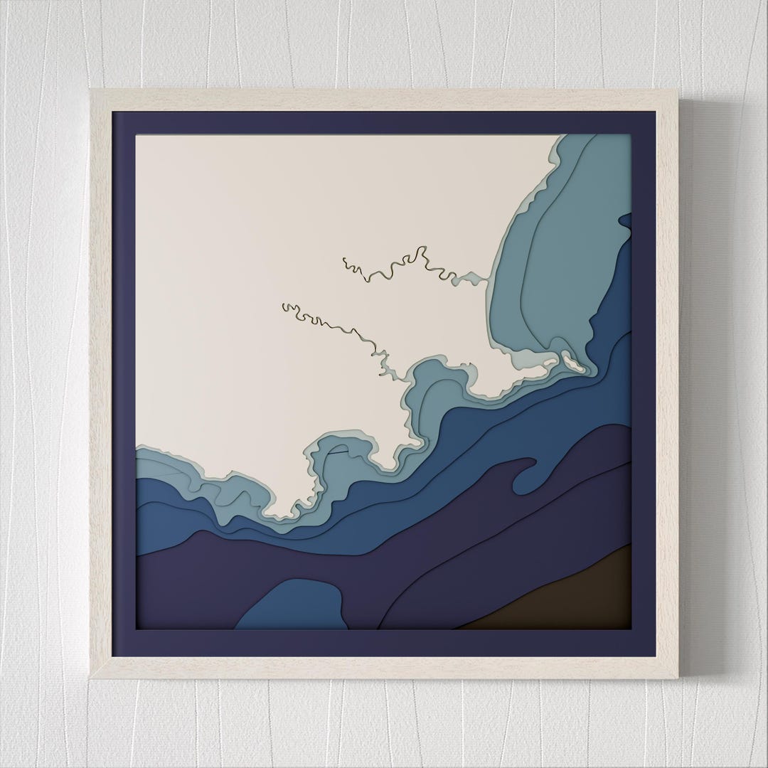 3D Map of Bremer Bay 2, WA, AUS - Etsy